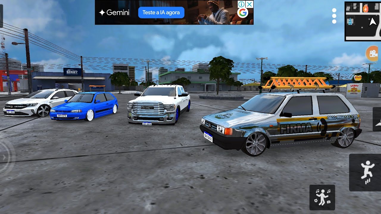 modifiquei o Fiat uno com escada no teto e olha como ficou (Rebaixados ...