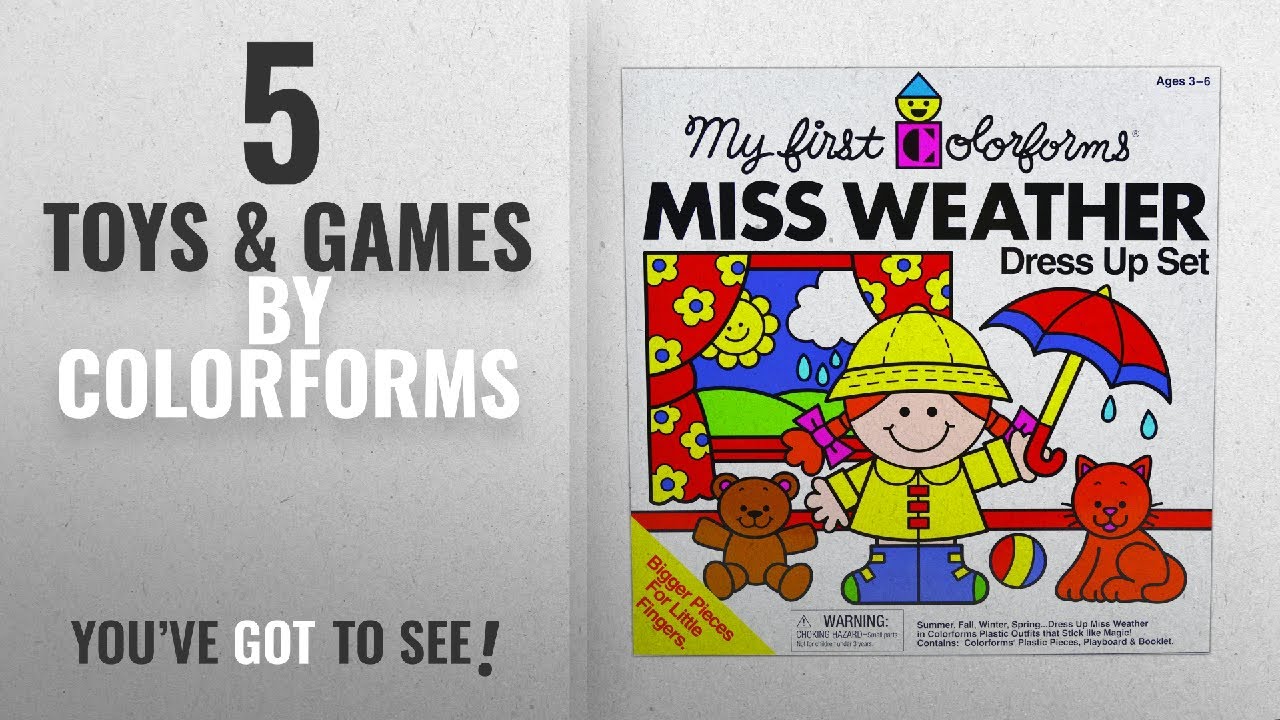 Top 10 Colorforms Toys & Games [2018]: Colorforms Retro Miss Weather ...