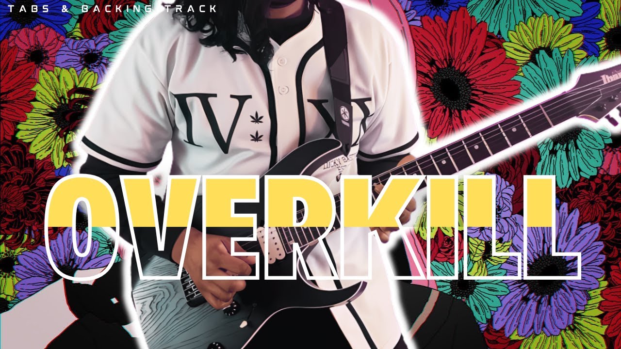 Mori Calliope / Overkill【GUITAR COVER・TABS・INSTRUMENTAL・BACKING TRACK ...