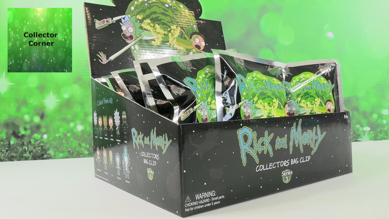 Rick and Morty Collectors Bag Clip Series 3 Unboxing | CollectorCorner ...