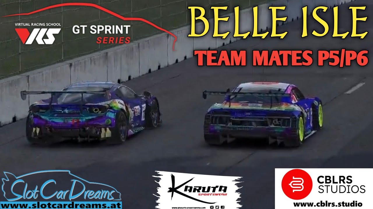 VRS SPRINT (Detroit Belle Isle) THLF eSports teammates P5/P6 good race ...