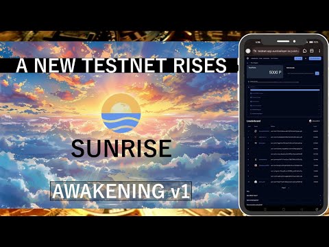 | SUNRISE AIRDROP ~ TESTNET AIRDROP ~ COMPLETE DAILY TASKS & EARN 5000 ...