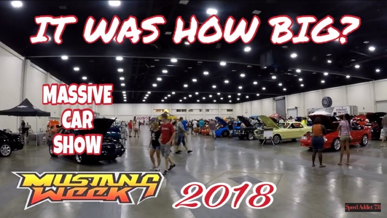 Mustang Week Car Show at the Convention Center! - YouTube