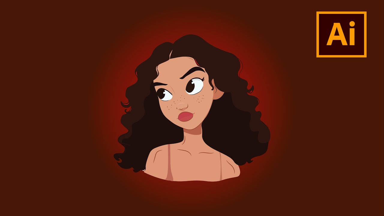 illustration | digital art | portrait | adobe illustrator - YouTube