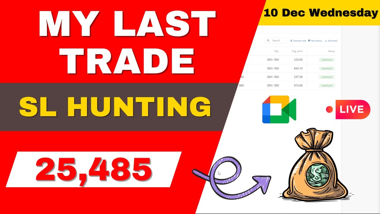 Live Trading in 11th December Option Trading | SL Hunting | Pramod ...