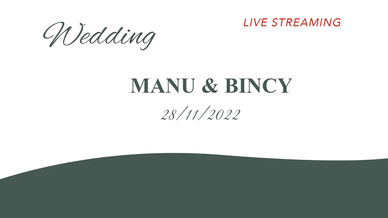 MANU JOSEPH & BINCY ELIZABATH - YouTube