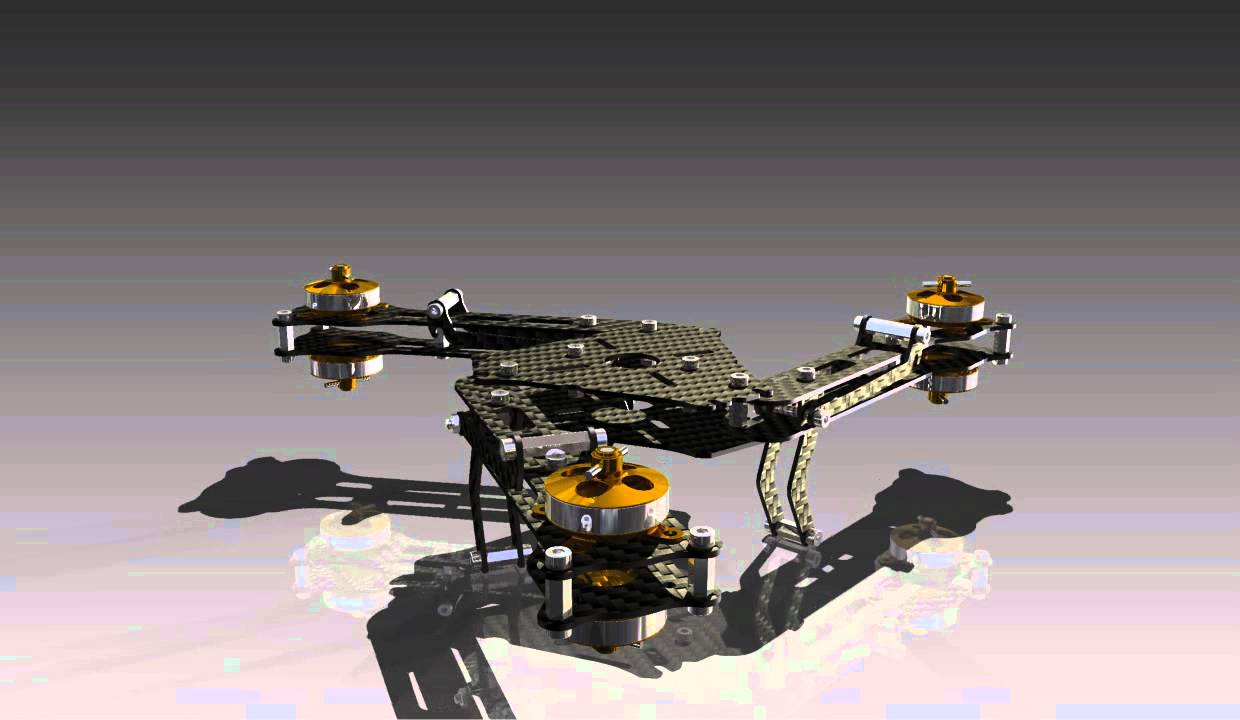 Y6 Hexacopter Design Skiss - YouTube