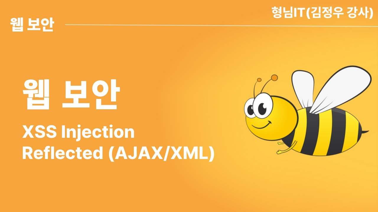 제8장 XSS Injection - Reflected (AJAX/XML) - YouTube