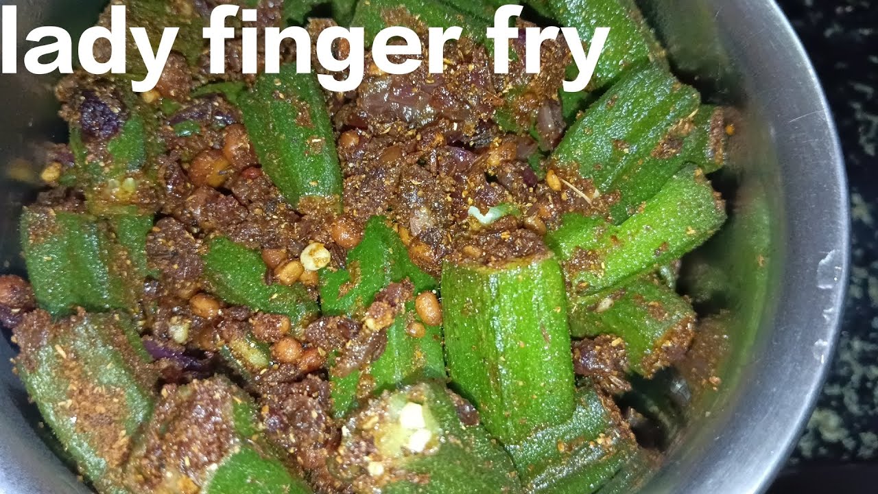 Lady finger fry 😋| only 2 ingredients| very tasty very simple| okra fry ...