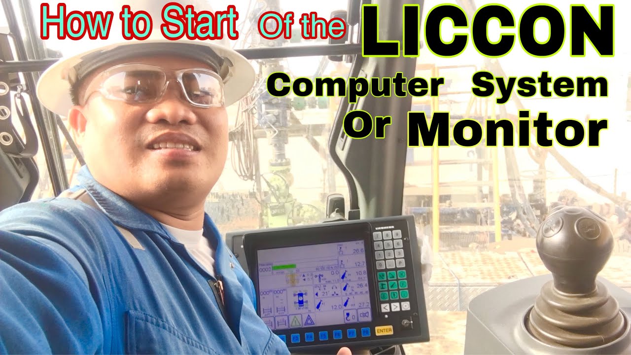 How to start of the LICCON Computer System or Monitor,Liebherr ltm1100 ...