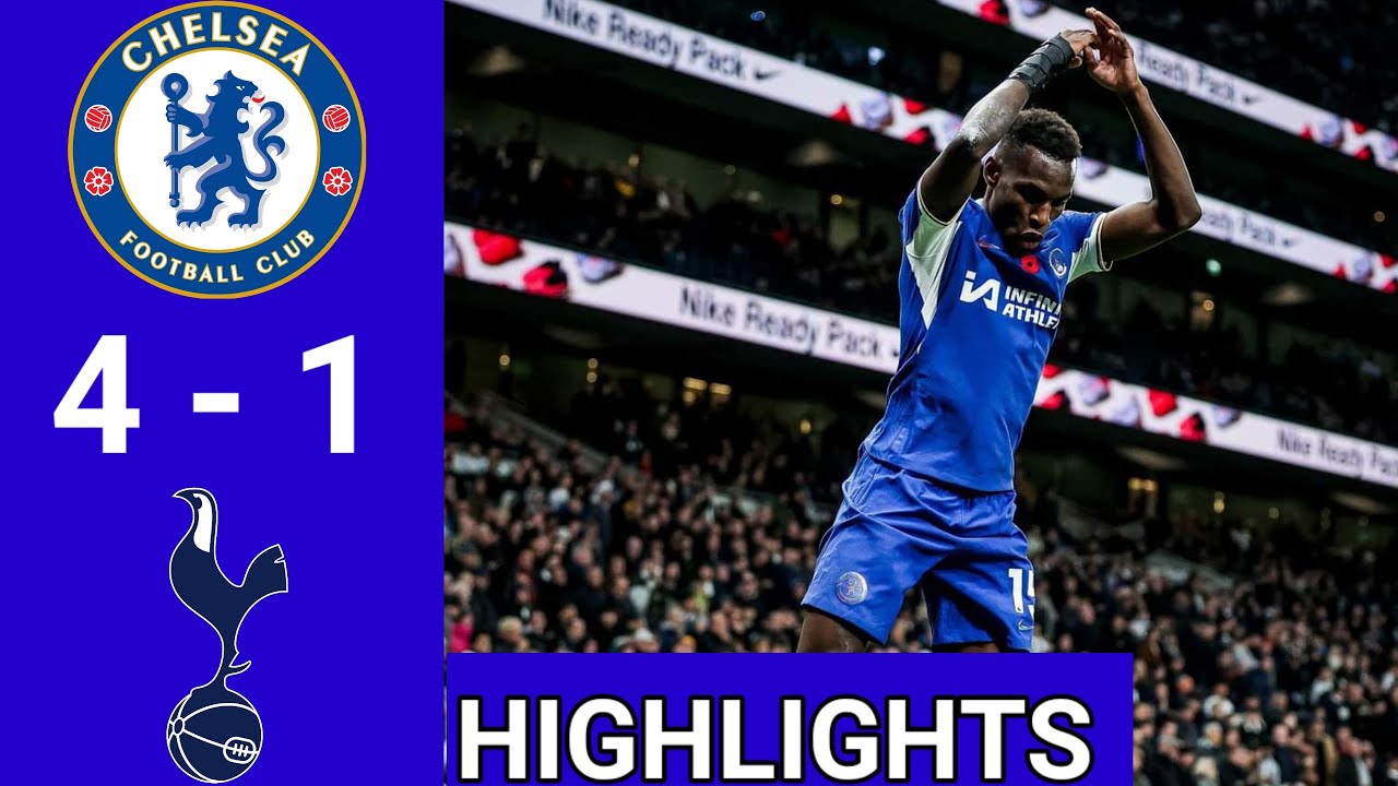 Chelsea vs Tottenham 4-1 | Highlights & Goals | Premier League 2023/24 ...