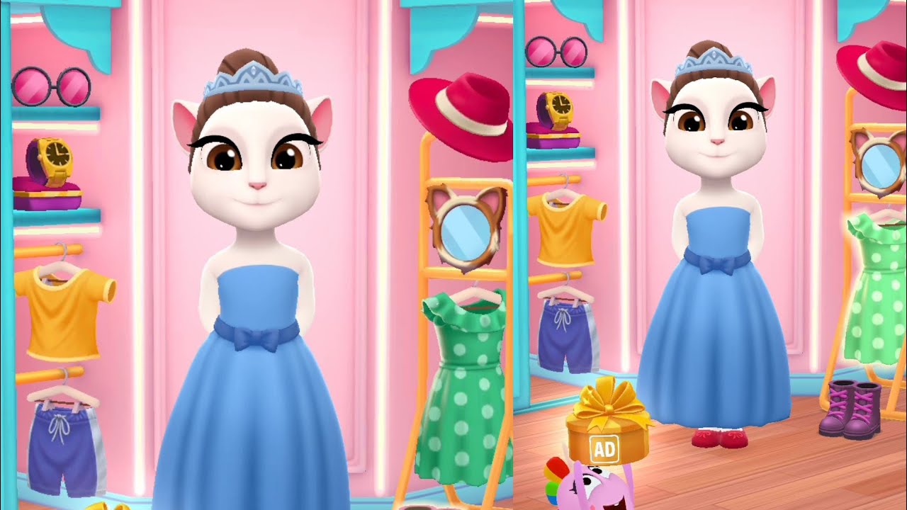 my talking angela 2 ! new princess look videos ! gameplay videos - YouTube