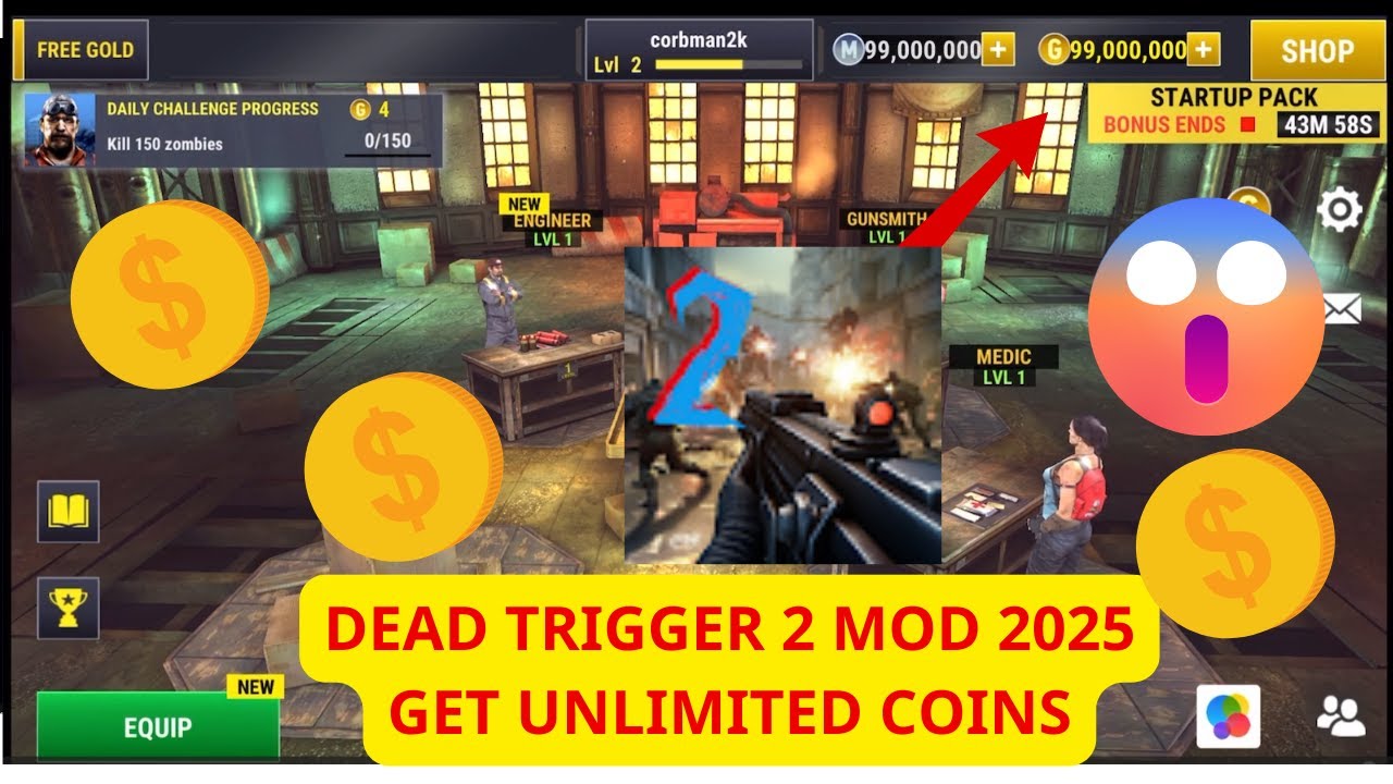 Dead Trigger 2 HACK 2025 - GET FULL COINS FREE ON IOS/ANDROID (NEW 2025) #deadtrigger2 - YouTube