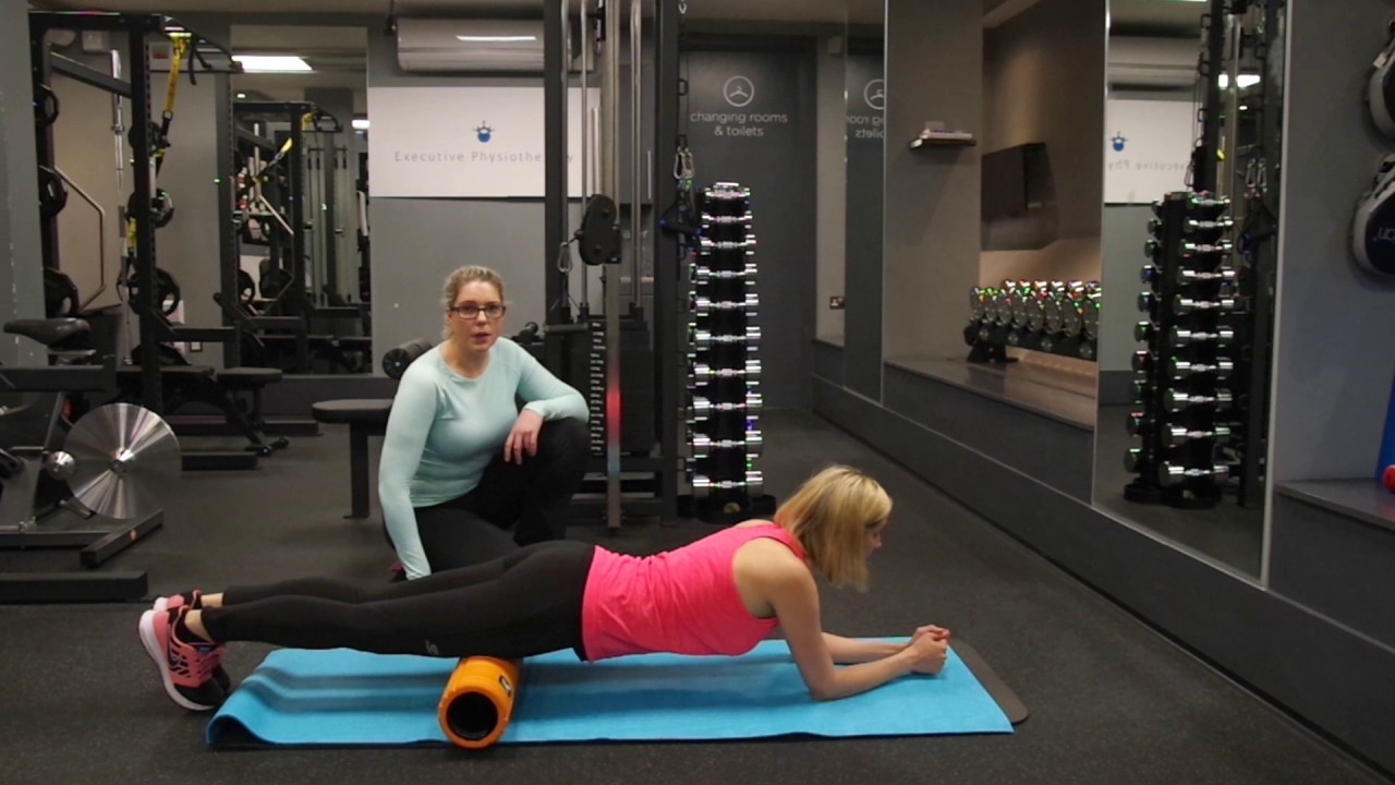 Foam roller for quadriceps - YouTube