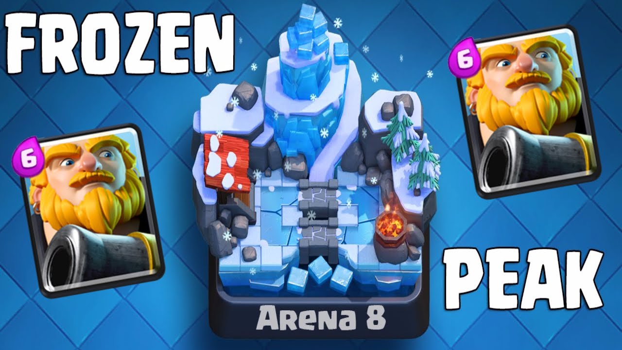clash royale arena frozen peak royal giant deck - YouTube