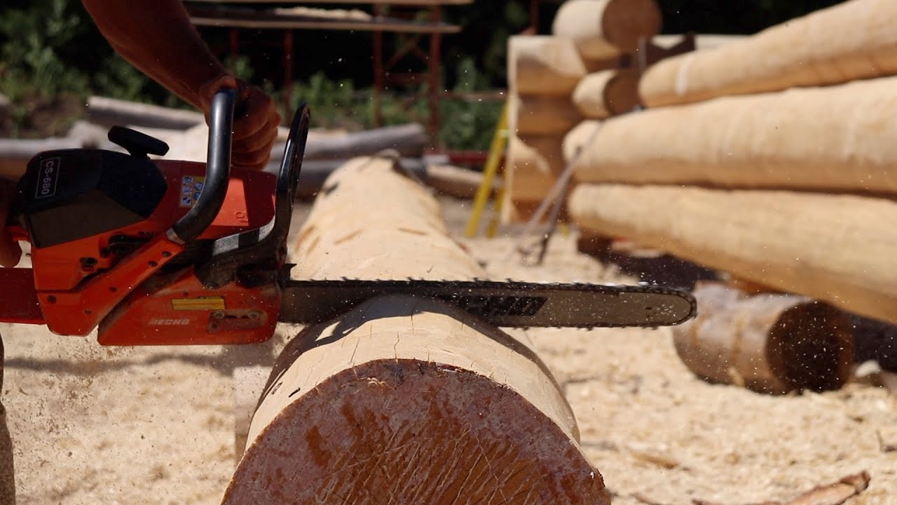 A day in the life of a log builder - YouTube