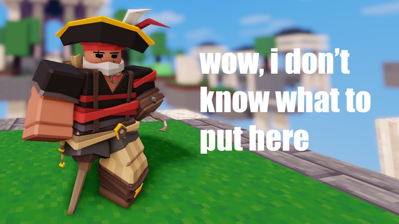 roblox bedwars using pirate davey, normal edition 32 - YouTube