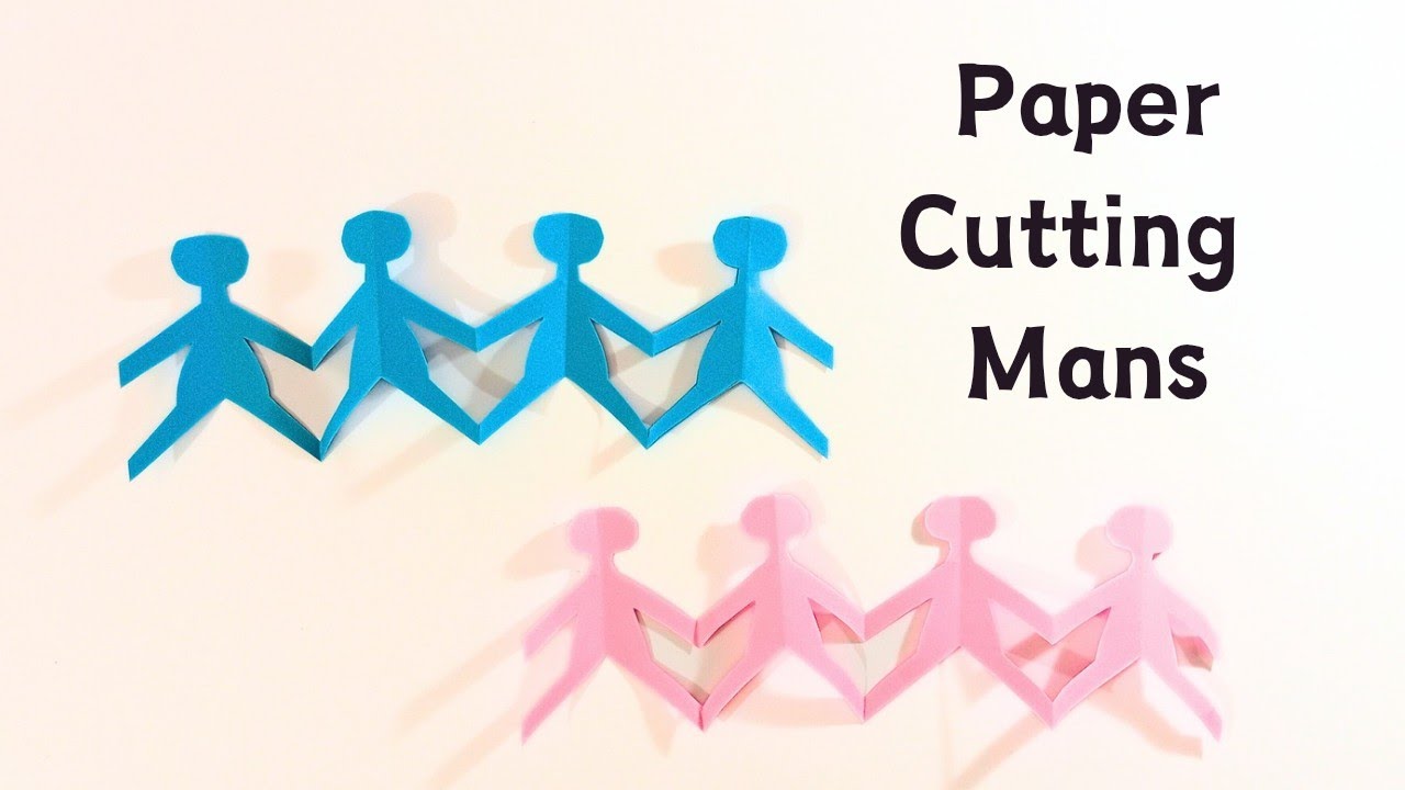 Paper Cutting Man | Cute Craft | Paper Cutting Crafts - YouTube