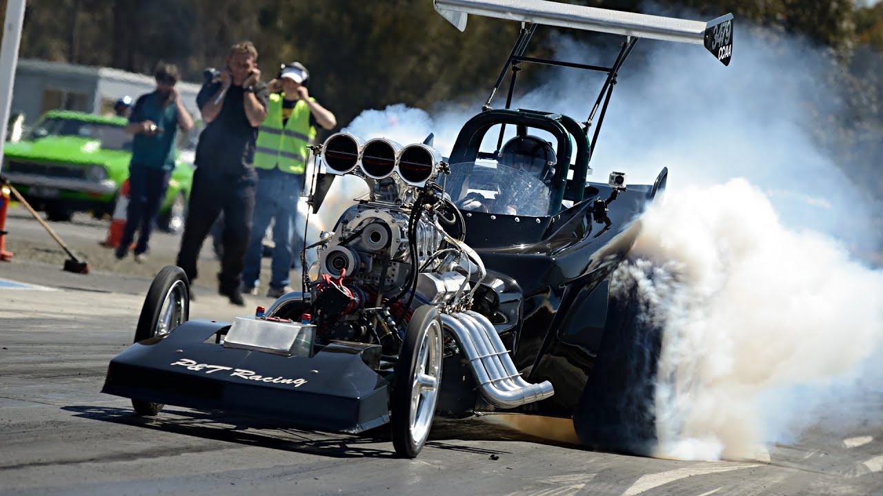 V8 drag mash-up @ Heathcote - YouTube