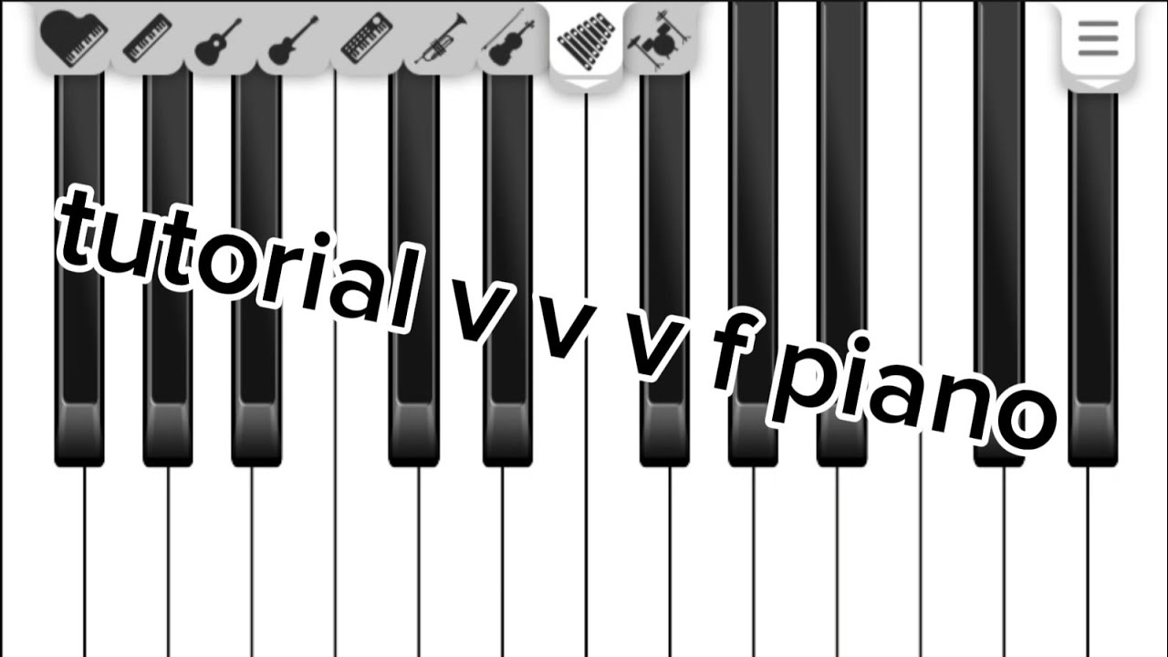 tutorial piano v v v f - YouTube