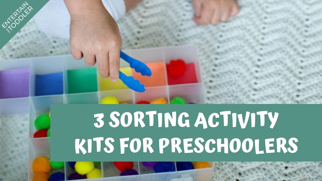 3 Sorting Activity Kits for Preschoolers - YouTube