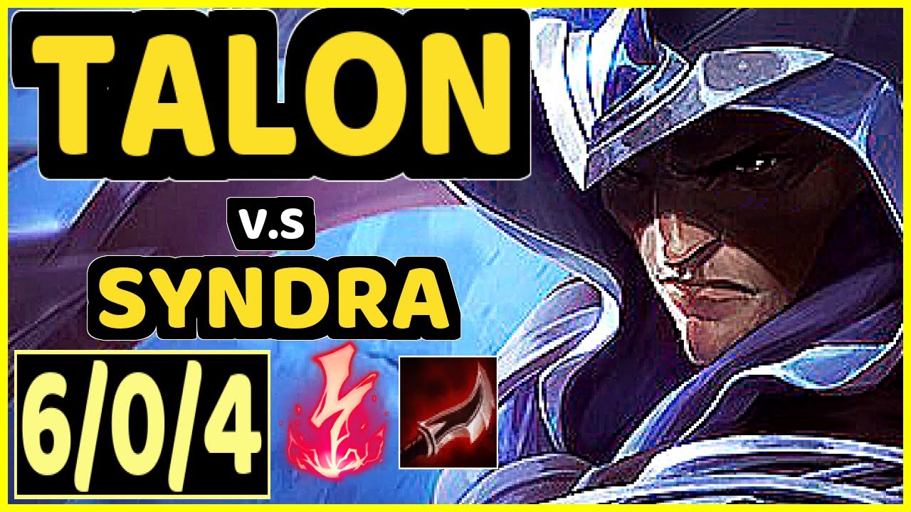 YAMIKAZE (TALON) vs SYNDRA - 6/0/4 KDA MID CHALLENGER GAMEPLAY - NA ...