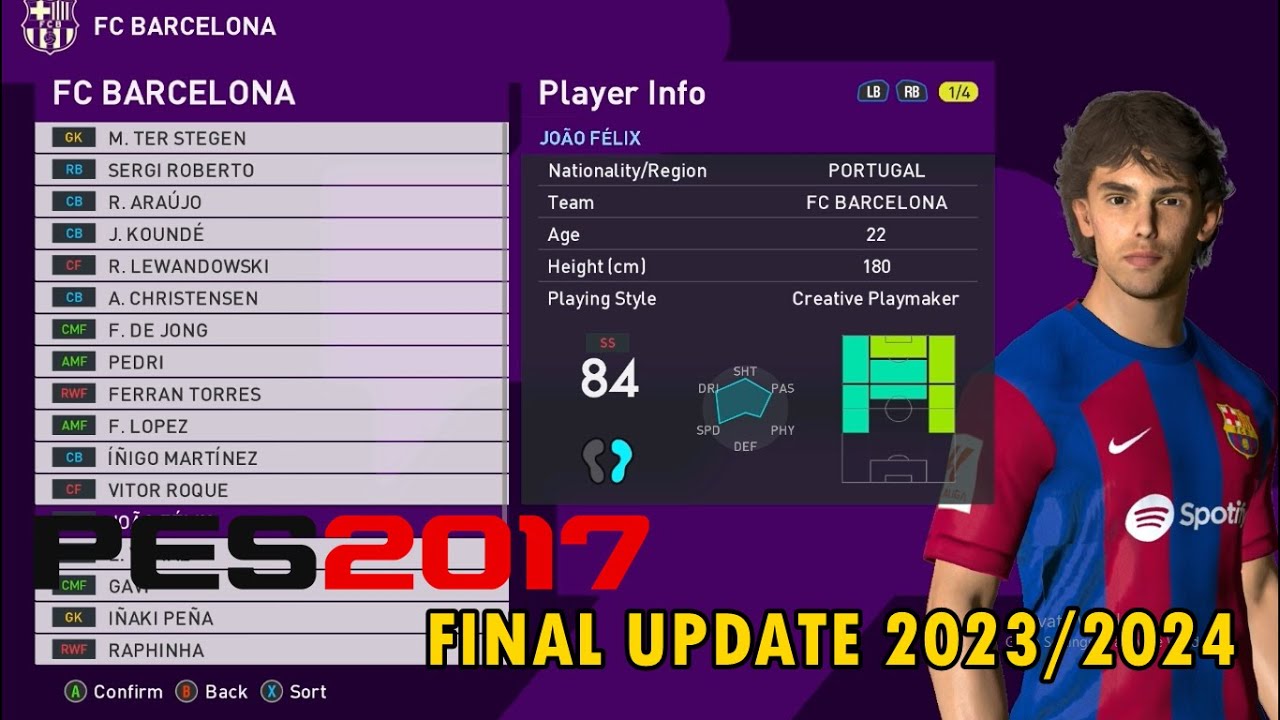 PES 2017 FINAL TRANSFER OPTION FILE FOR ALL PATCH - YouTube