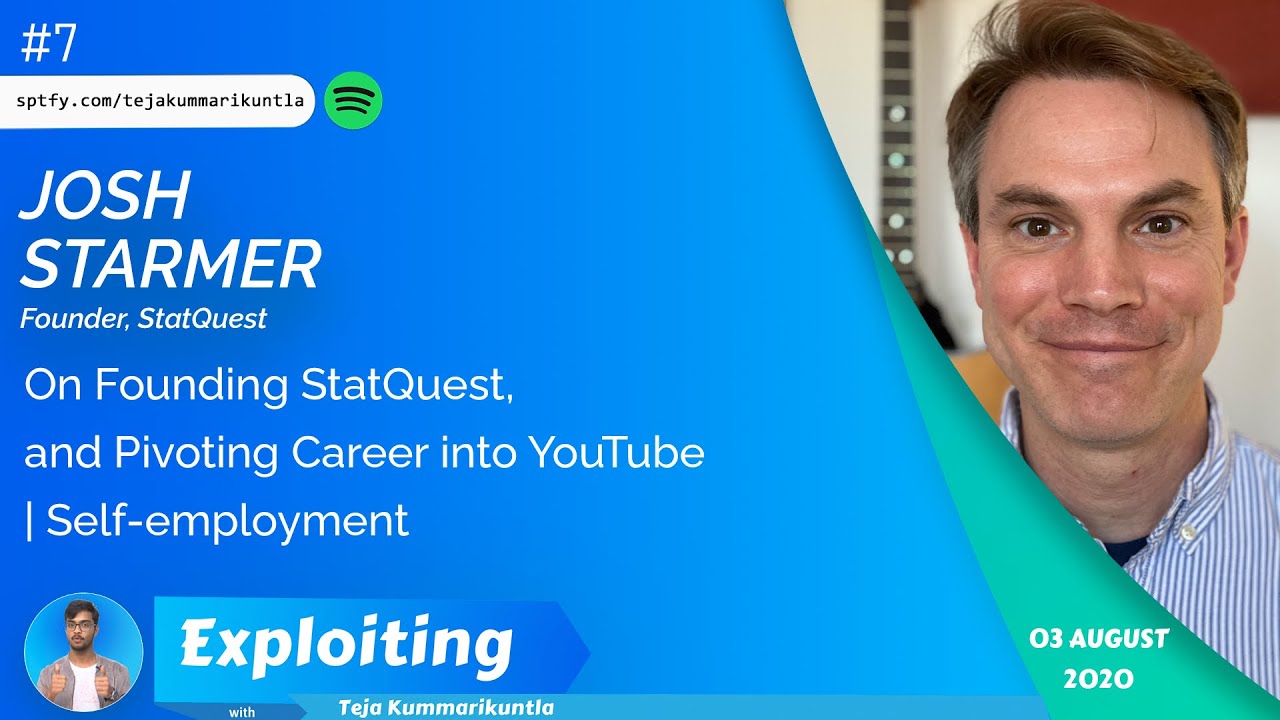 Josh Starmer: On Founding StatQuest, and Pivoting Career into YouTube ...