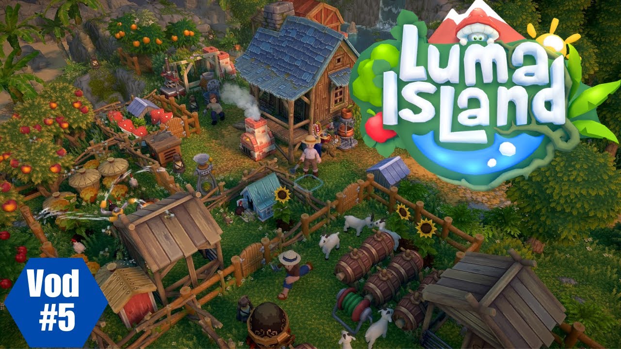 Luma Island Vod 5 | Lets run through the caves in the Mountain Biome ...