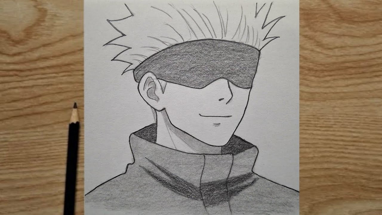 How to Draw Gojo Satoru || Jujutsu Kaisen Drawing Tutorial || Easy ...