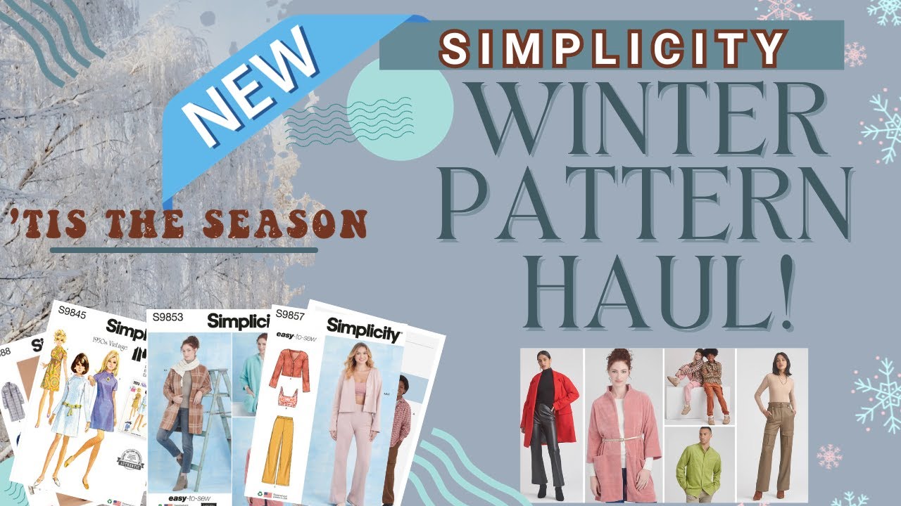NEW Simplicity Winter PATTERN HAUL 2023! Tis the SEASON! - YouTube