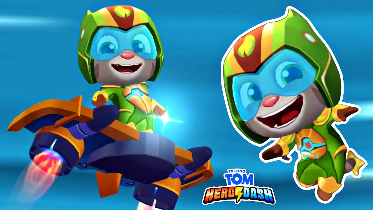 Talking Tom Hero Dash - Tom - Race for a raccoon on motorcycles - LILU ...