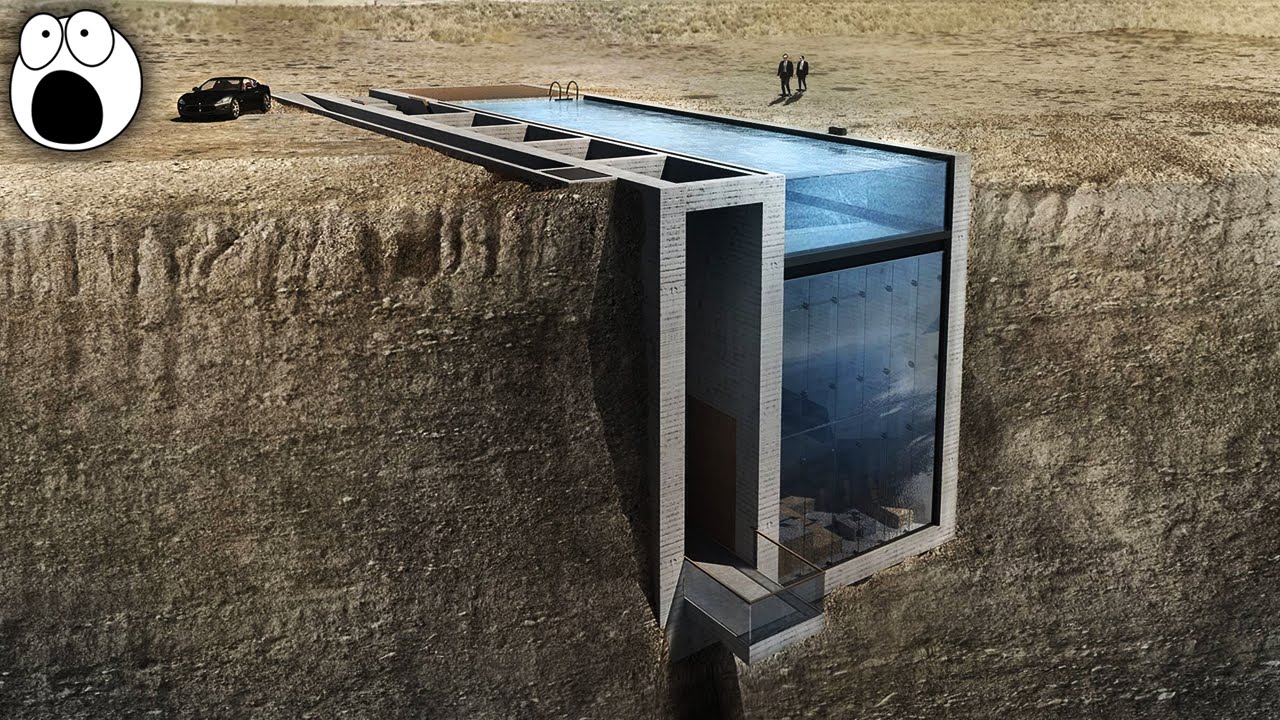 AMAZING House embedded into a cliff - YouTube
