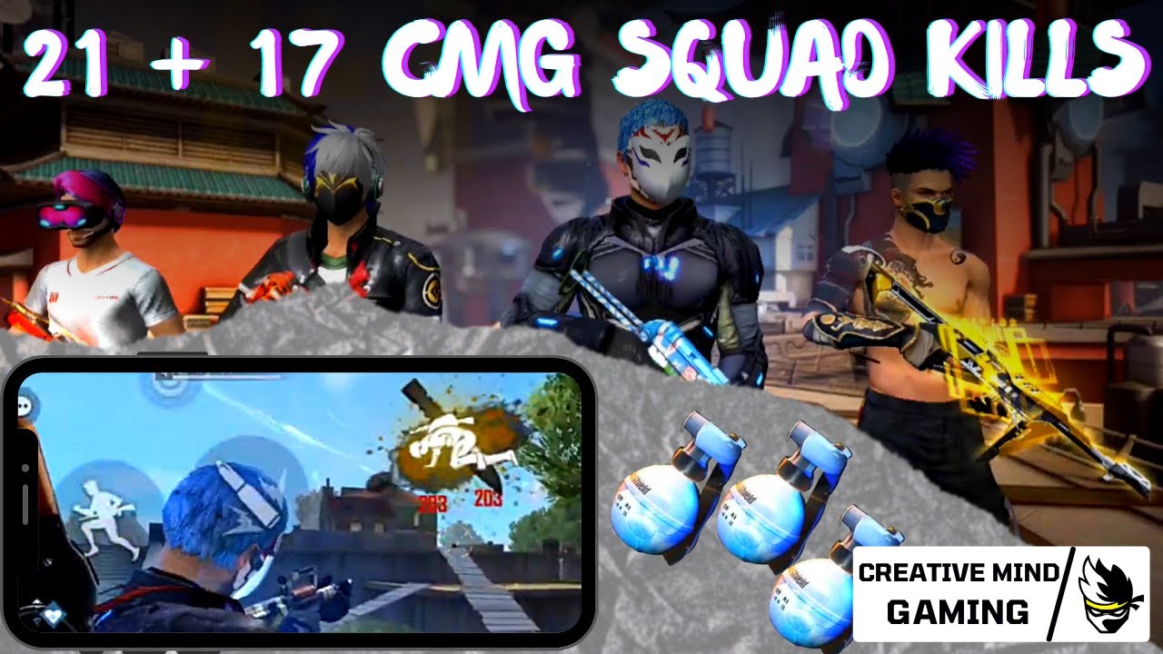 21 + 17 CMG squad Kills in Rank Game | Rank Game Freefire | CMG_Star ...