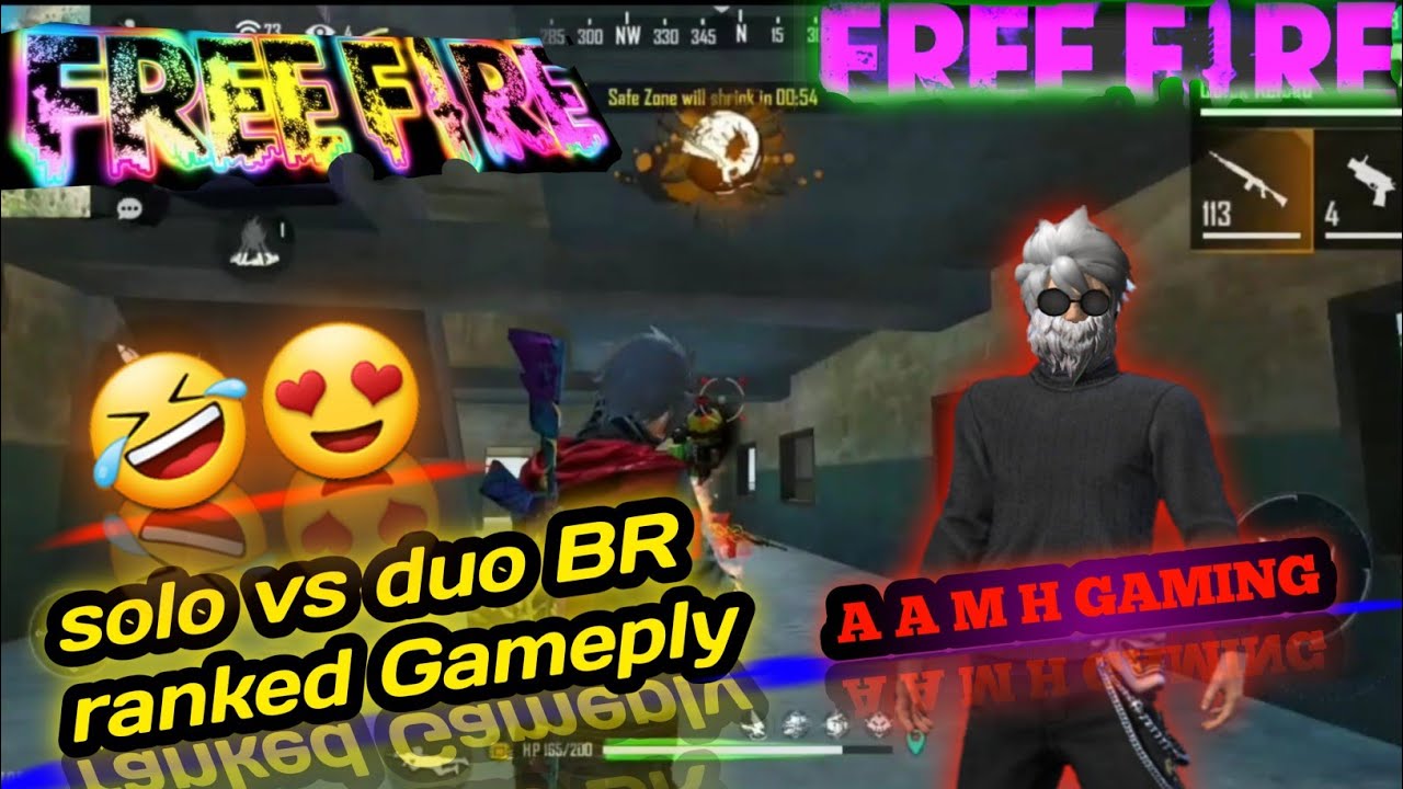 Free Fire Solo Vs Duo Gameplay Solo Vs Duo Best Gameplay Br Ranked