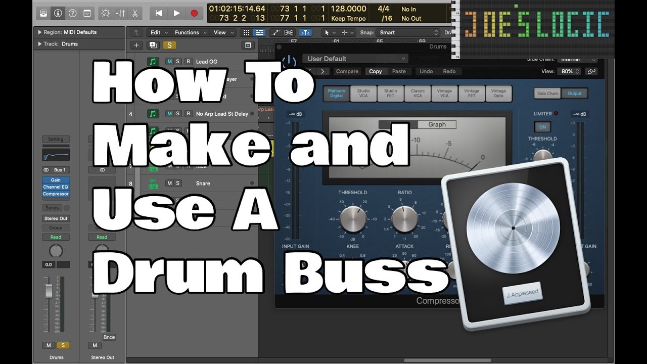 Logic Pro X - How To Make and Use A Drum Buss - YouTube