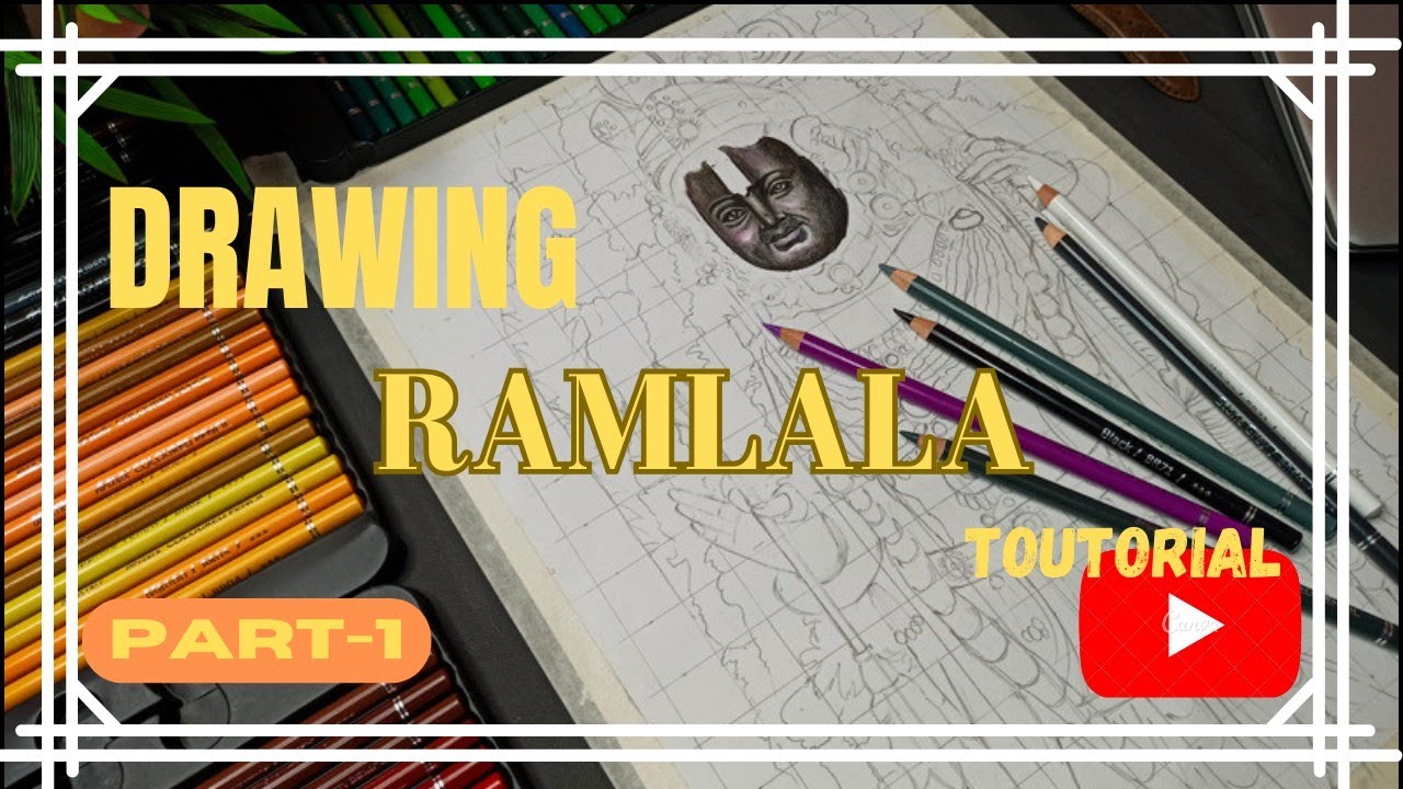 DRAWING RAM LALA PART-1||RAM LALA DRAWING||RAM LALA DRAWING WITH COLOUR ...