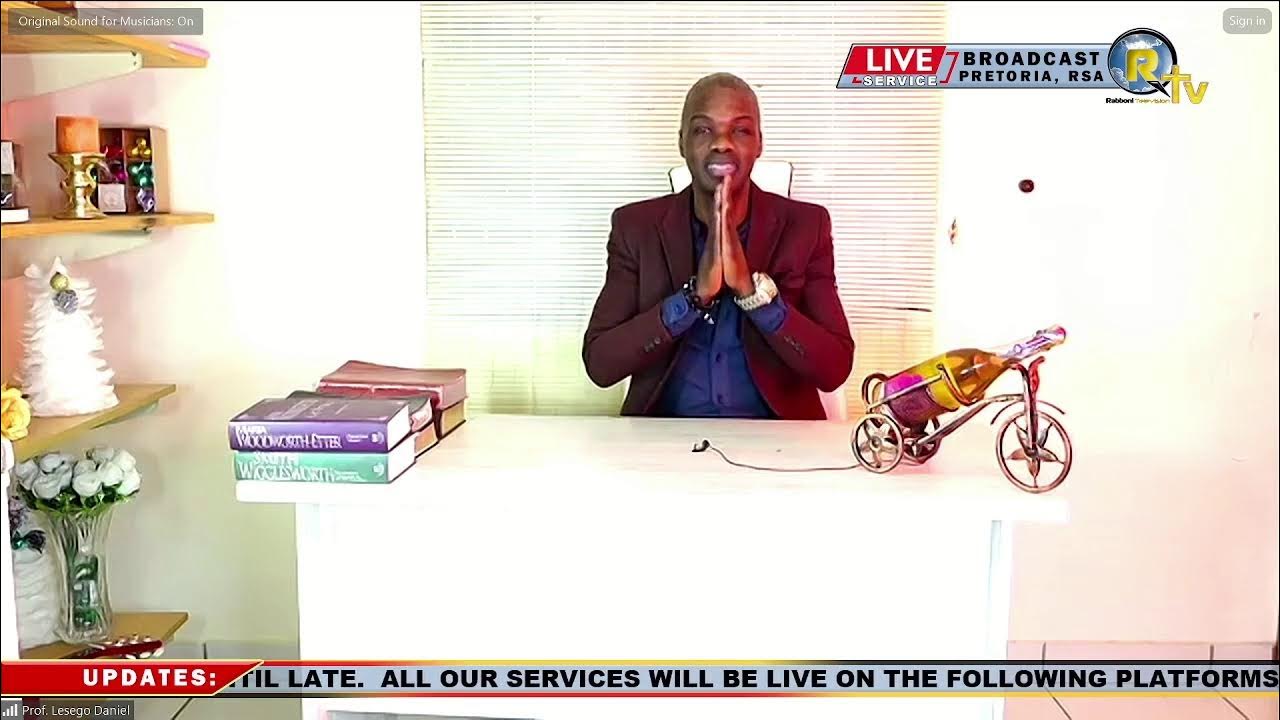 08 AUGUST 2023 TUESDAY LIVE BROADCAST SERVICE WITH PROF. LESEGO DANIEL AND SONS PART 2 - YouTube