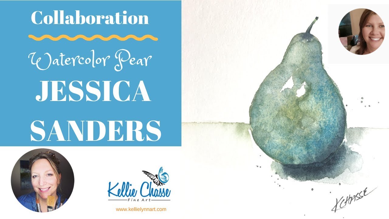 Collaboration with another Artist | Jessica Sanders Watercolor Pear and ...