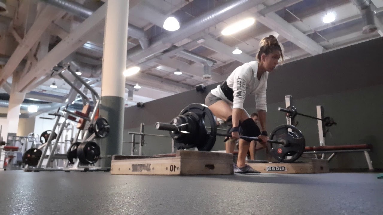 5th set Deadlift from Block. Hamstrings and glutes - YouTube