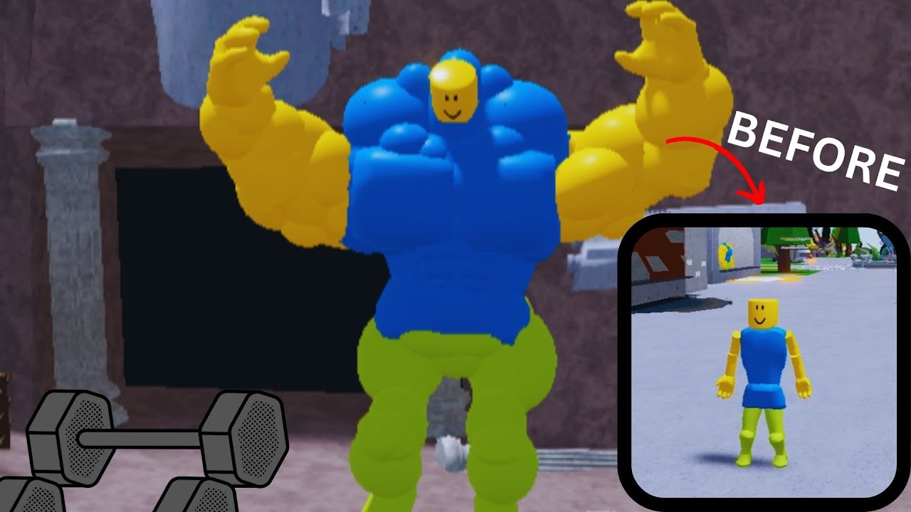 (Roblox Short Story) Noobs Muscle Gain - YouTube