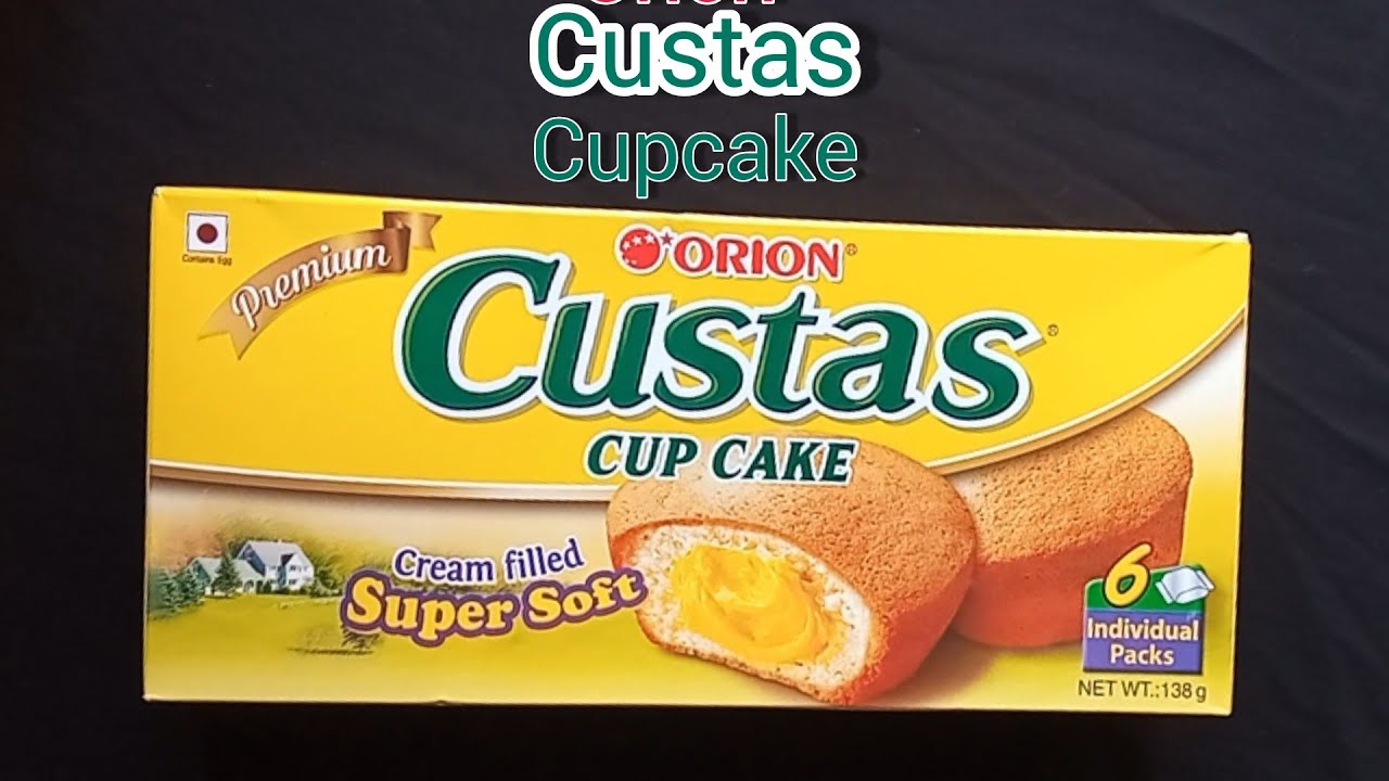 Orion Custas Cup Cake cream filled Super soft 138g with 6 packs ...