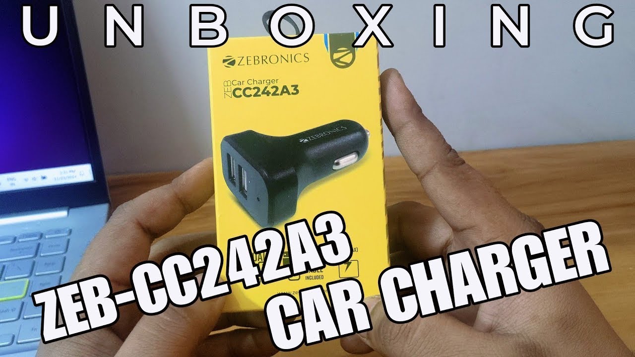 Unboxing Zebronics ZEB CC242A3 Car Charger 🔥 - YouTube