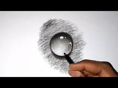 Easy 3D Water Drop Drawing Tutorial for Beginners/ How to draw water drop - YouTube
