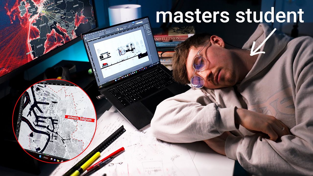 Deadline Week as an Architecture Student *portfolio submission* - YouTube