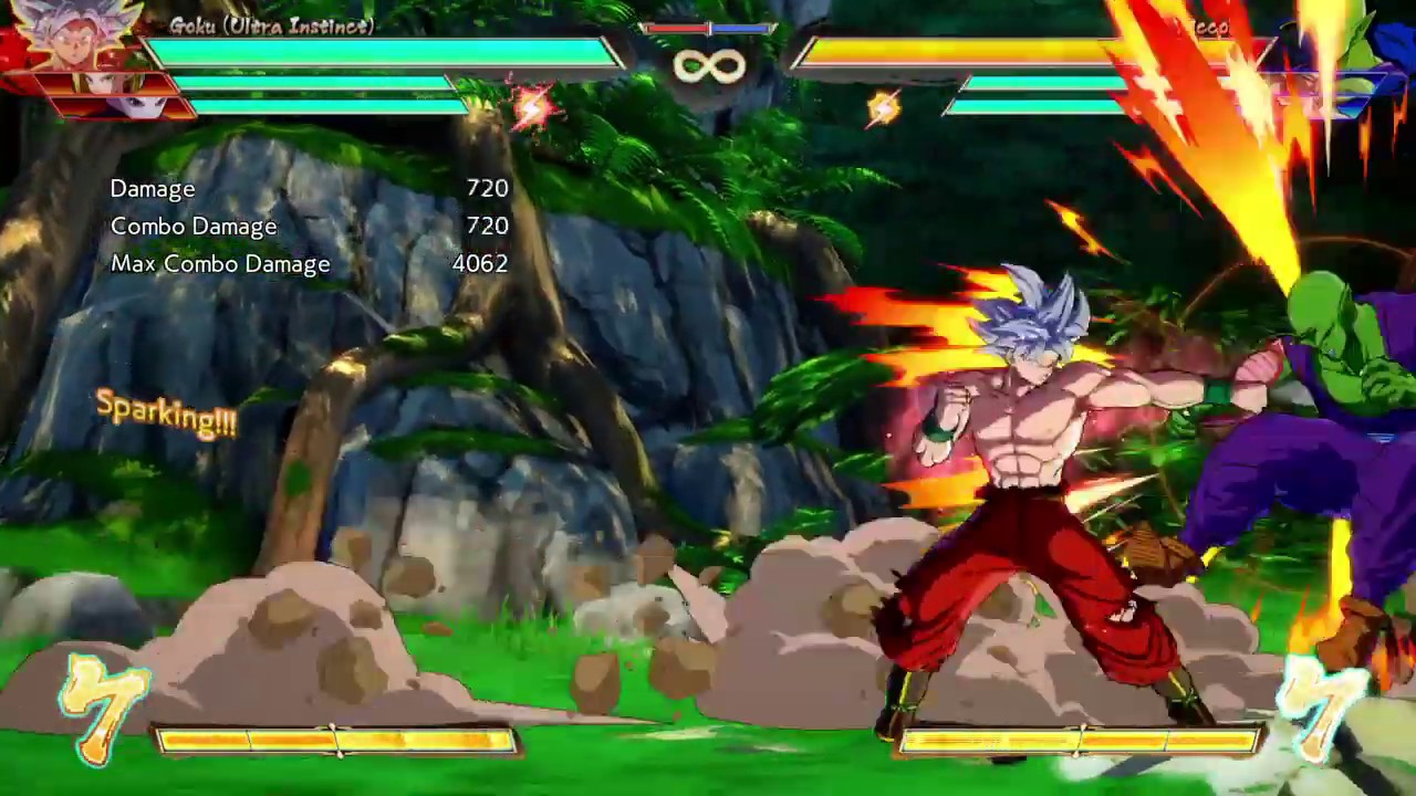 DRAGON BALL FighterZ Ultra Instinct Goku Gun Shot Loop (Sparking) - YouTube
