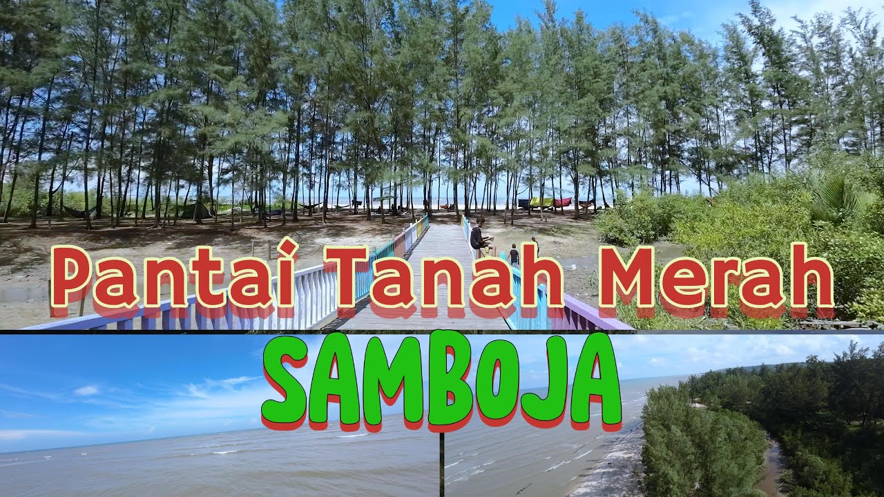 Fly Drone di Pantai Tanah Merah Samboja - YouTube