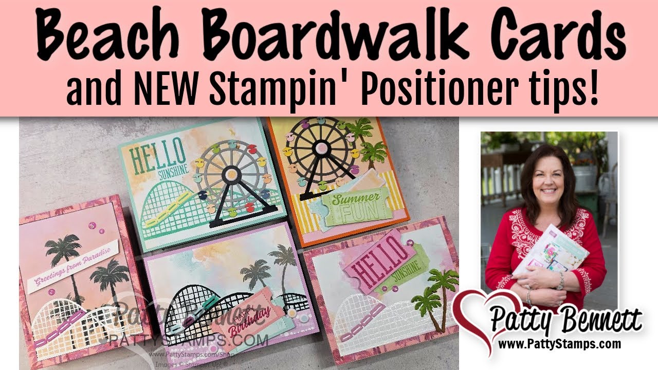 Beach Boardwalk cards and Tips! - YouTube