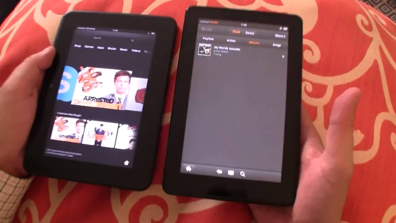 Amazon Kindle Fire HD VS Original Kindle Fire - YouTube