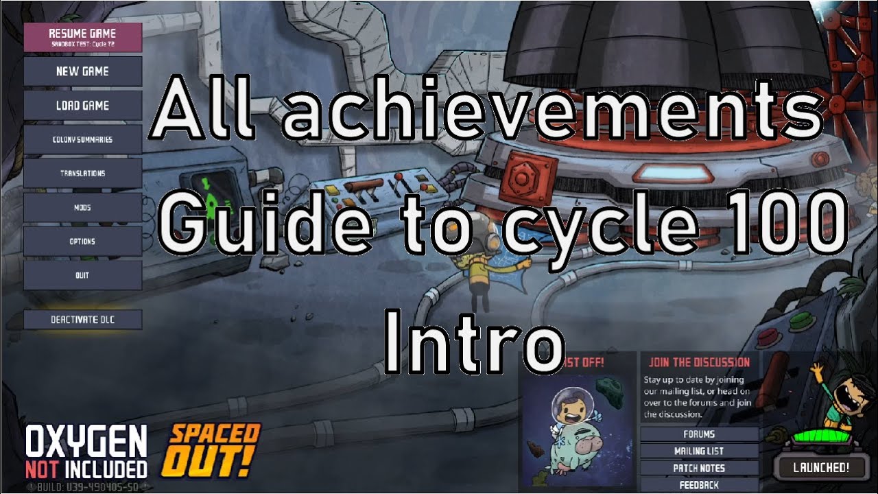 Oxygen Not Included - All achievement guide to 100 - Intro - YouTube